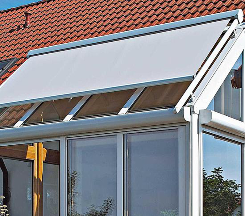 Store pour véranda sur-mesure - Maison Bleue Luxembourg