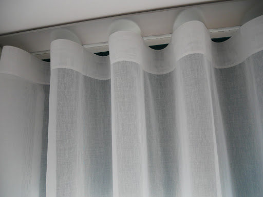 Voilages plis wave - Maison Bleue Luxembourg
